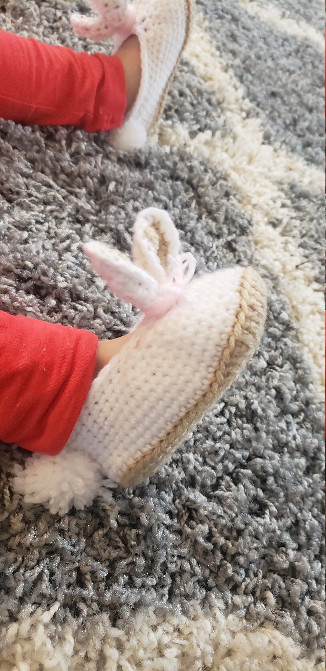Handmade Crochet Easter Bunny Booties/slippers-many Sizes - Etsy