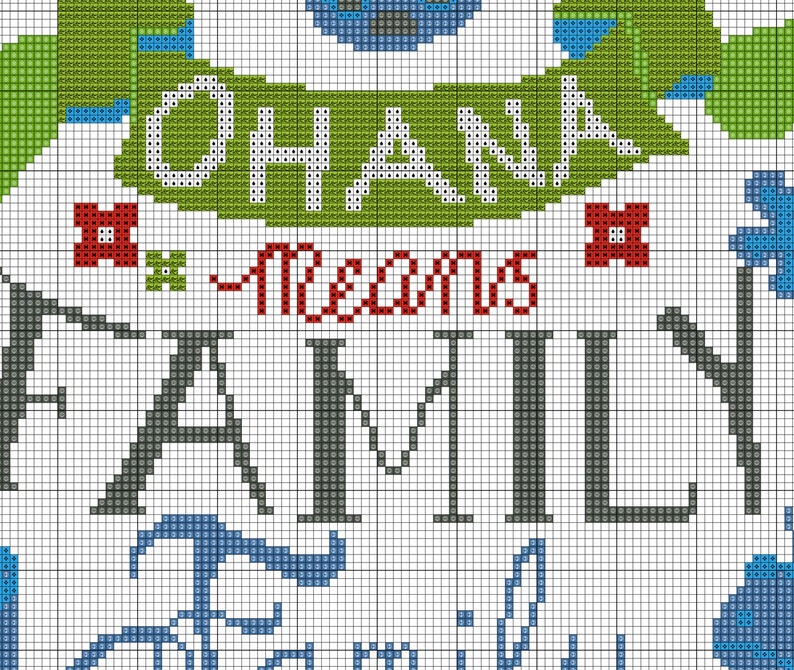 Toddler and His Beloved Family, INC Cross Stitch Pattern, BOGO, PDF ...