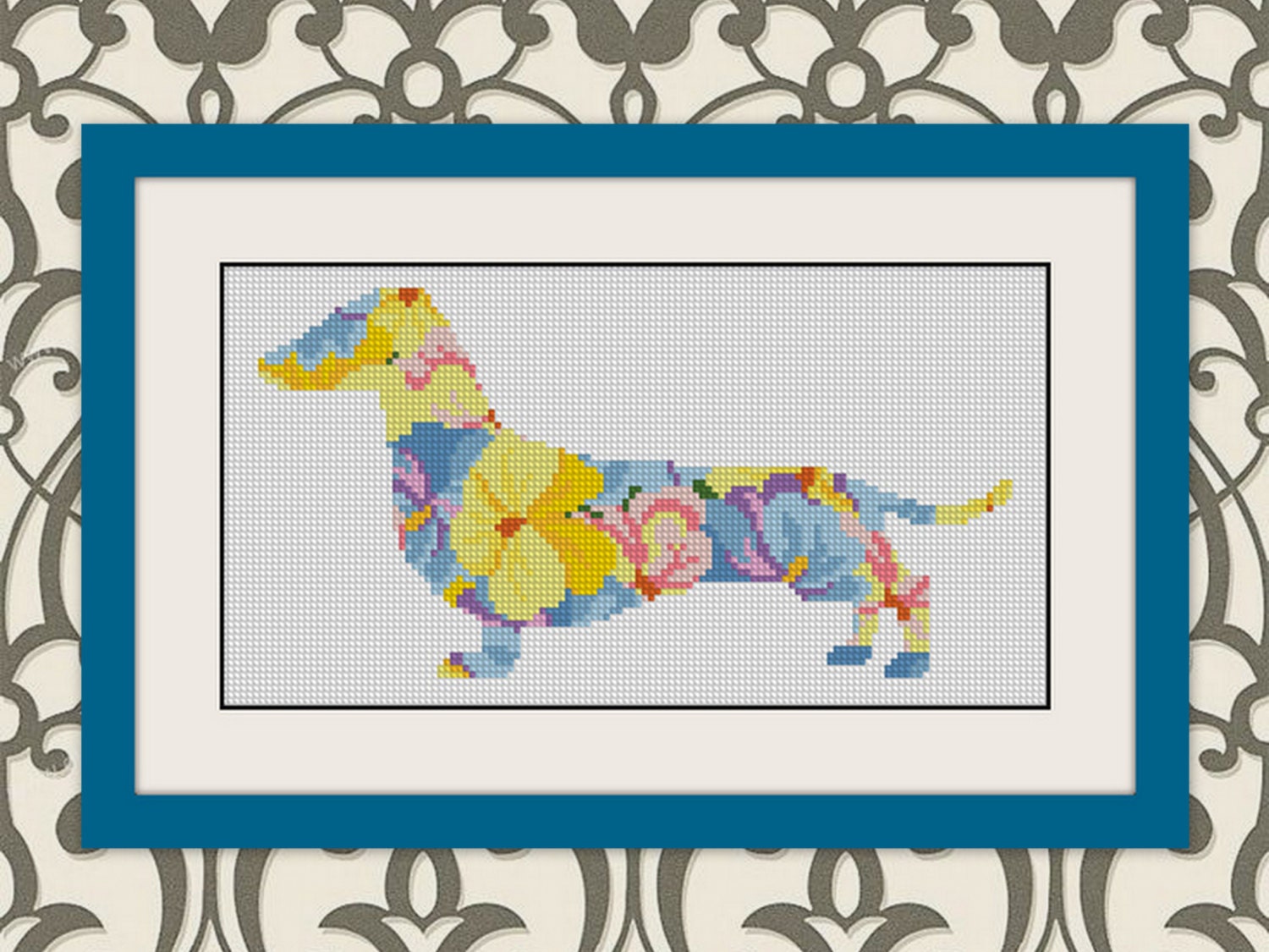 Dog Cross Stitch Pattern Animal Cross StitchFancy | Etsy