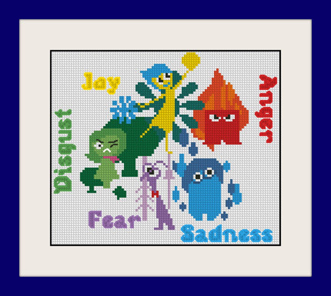 Cute Inside Out Cross Stitch Pattern, BOGO, Quote Cross Stitch, PDF ...