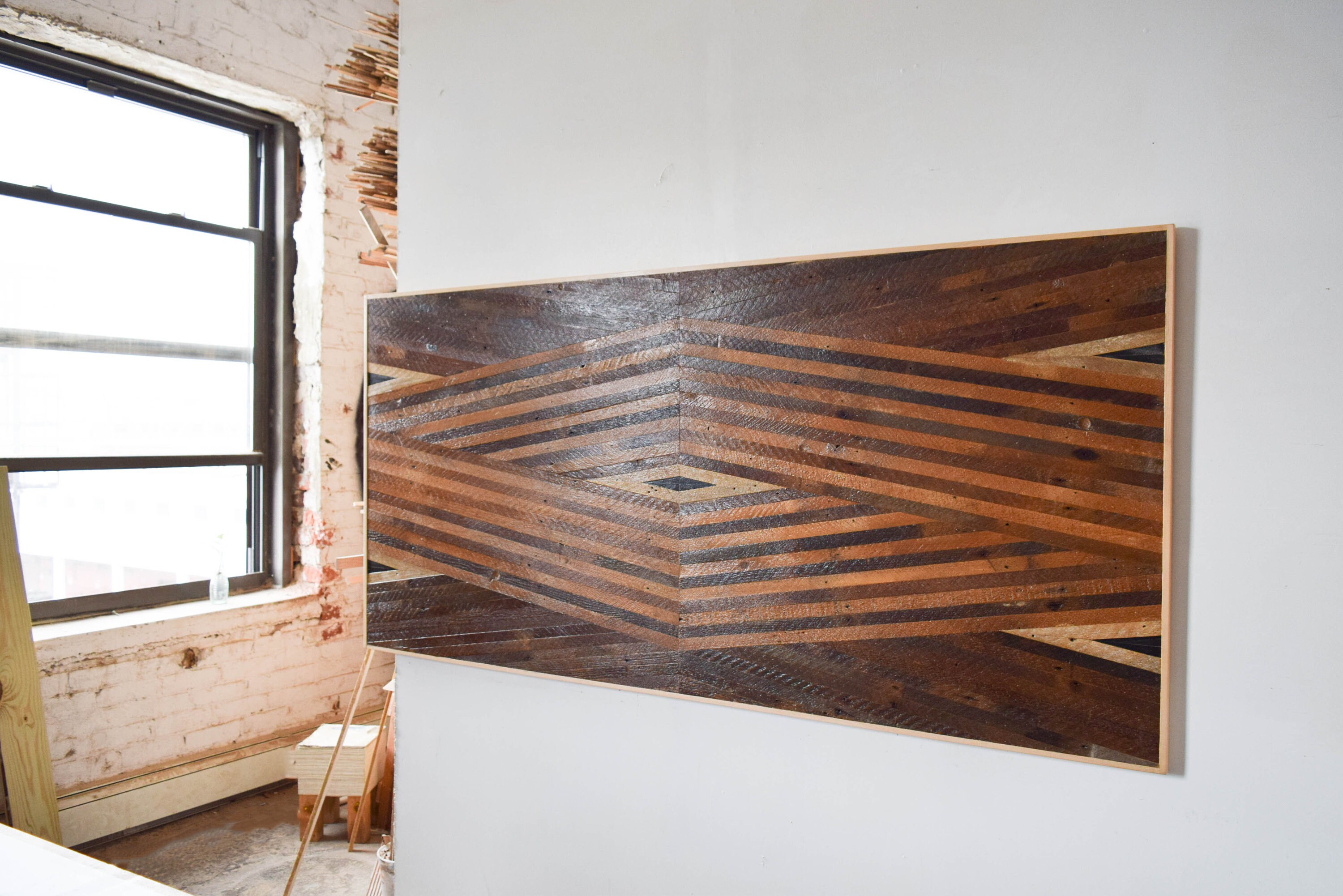 Custom Reclaimed Wood Wall Mount Headboard - Etsy