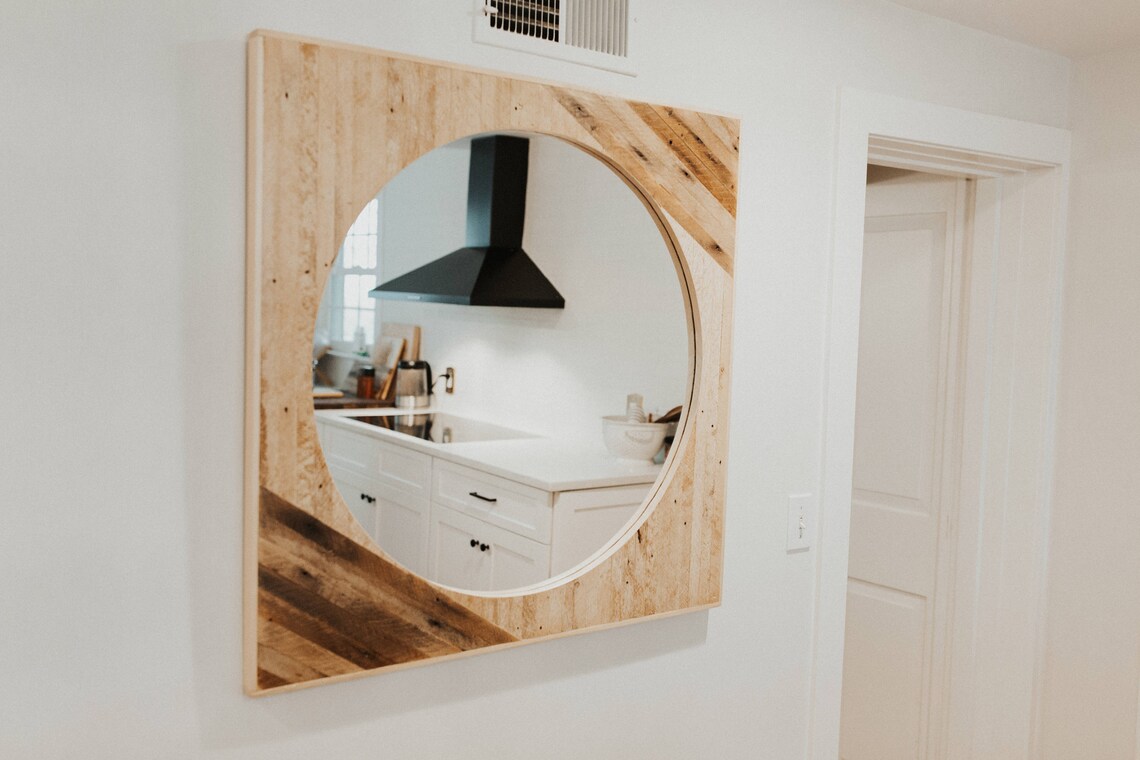 Custom Reclaimed Wood Mirror | Etsy