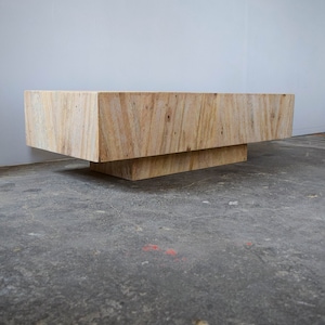 Custom Reclaimed Wood Plinth Style Coffee Table/ Bench - Etsy