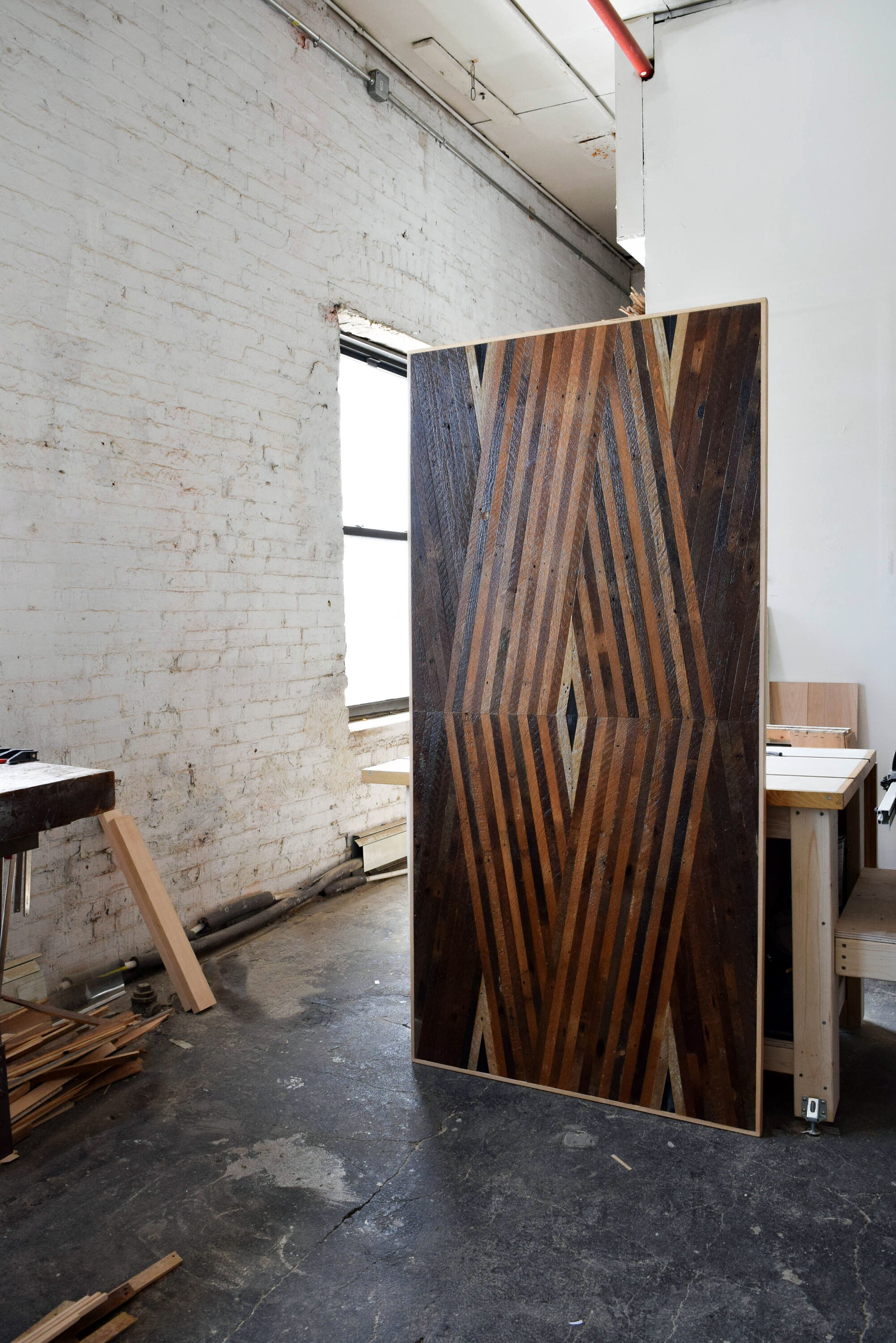 Custom Reclaimed Wood Wall Mount Headboard - Etsy