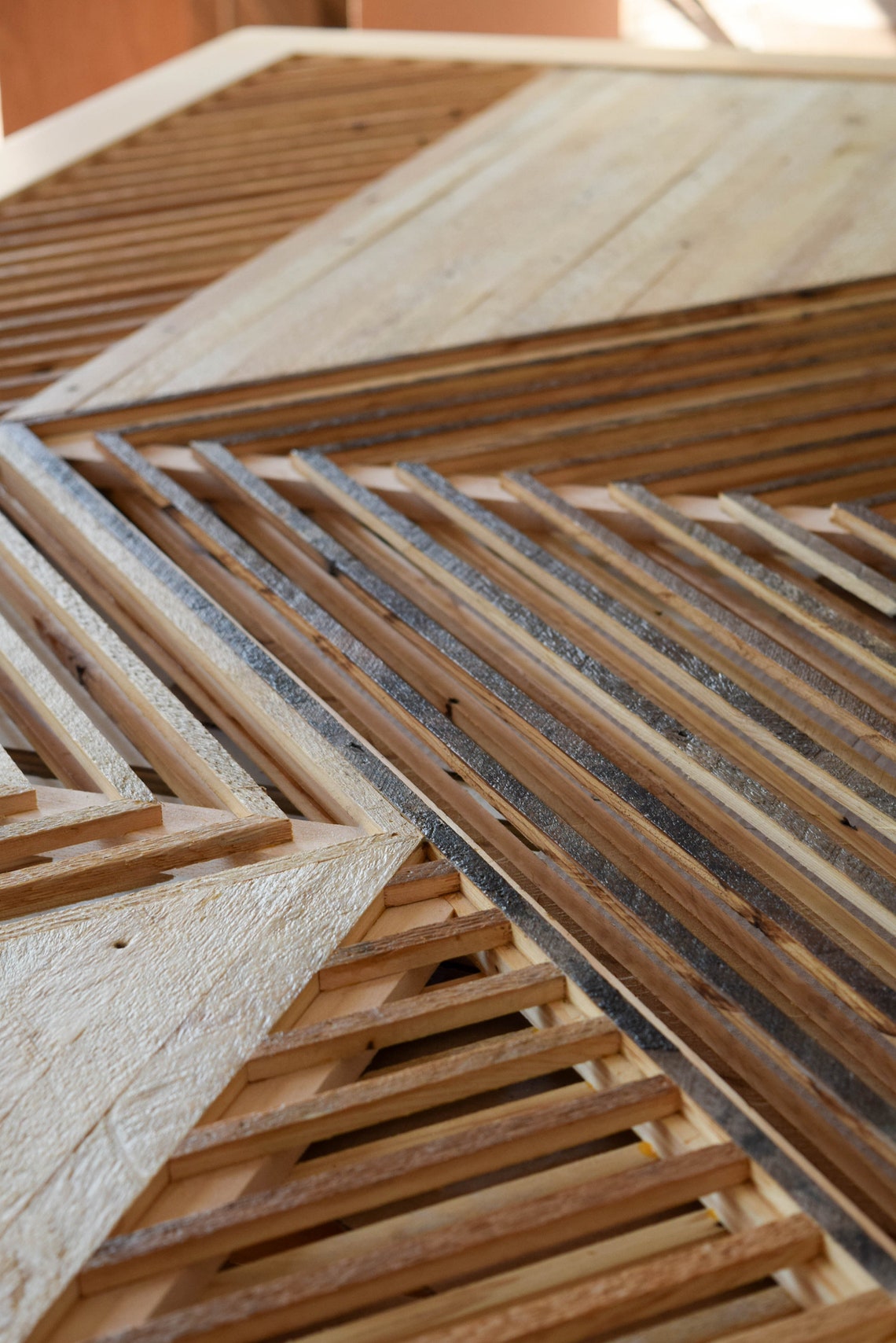 Custom Reclaimed Wood Slatted Barn Door/ Room Divider/ Screen - Etsy