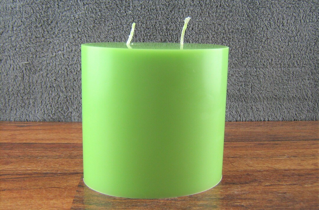 1 Large Oval Shaped Pillar Candle - Etsy