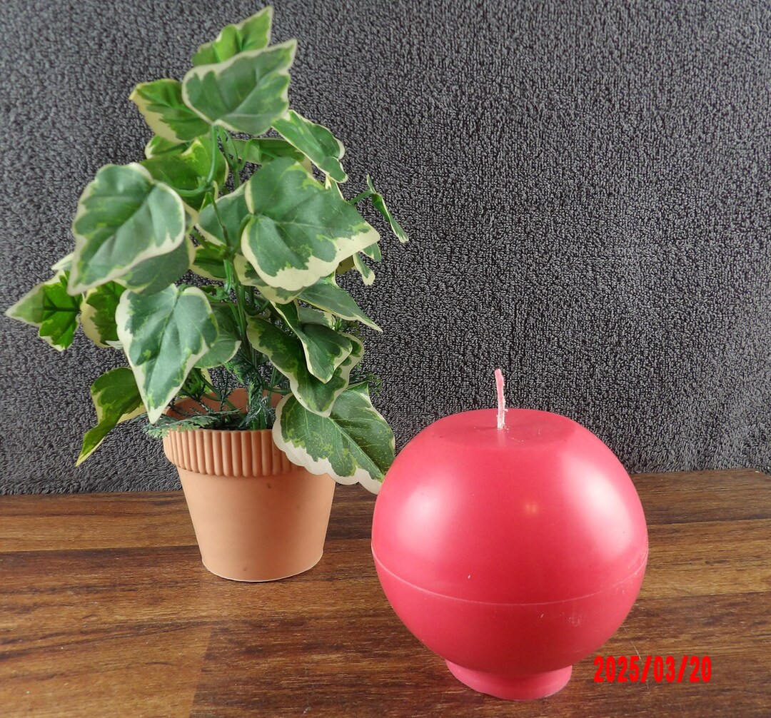One Flat Top Ball Pillar Candle - Etsy