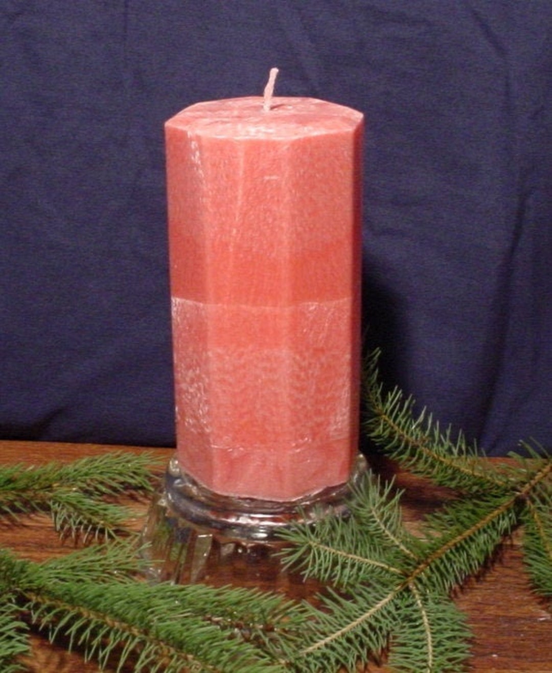 Homemade 3 Octagon Shaped Pink Pillar Candle - Etsy