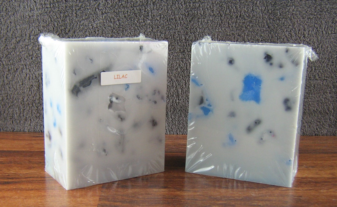 Pair (2) of White Straight Rectangular Shaped Pillar Candles With 2 ...