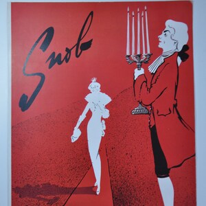 1950s French Advertising Poster, Snob Le Galion, Perfume Vintage Poster ...