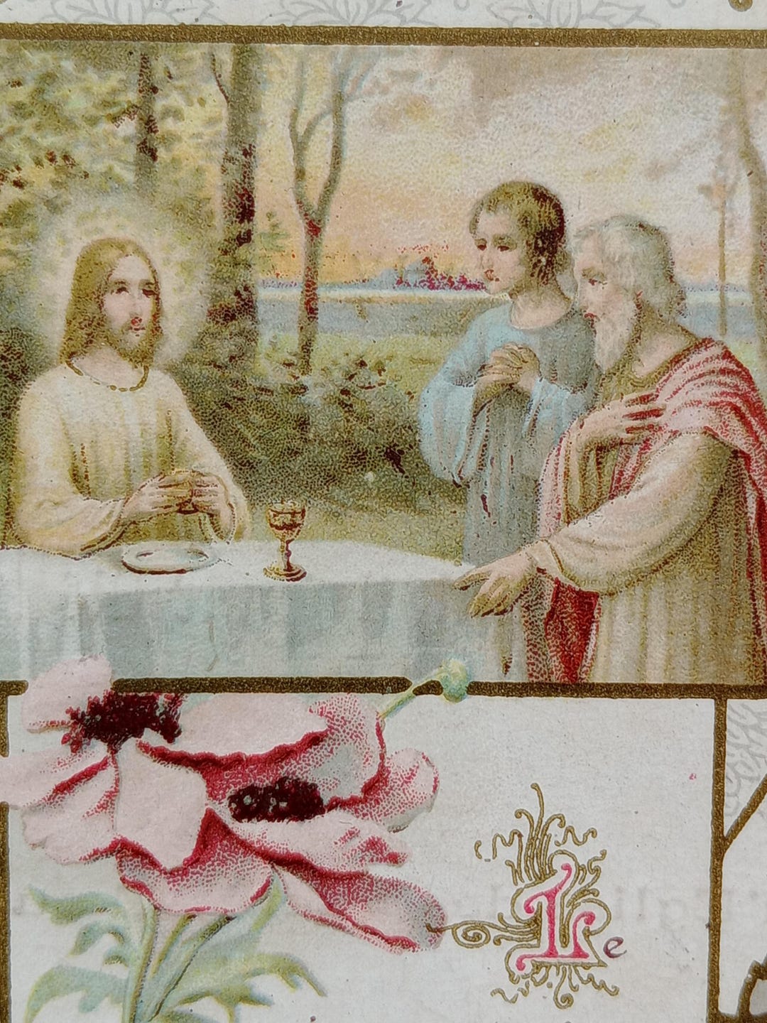 Antique French Prayer Card: Jesus, Pink Devotional, Catholic Gift - Etsy