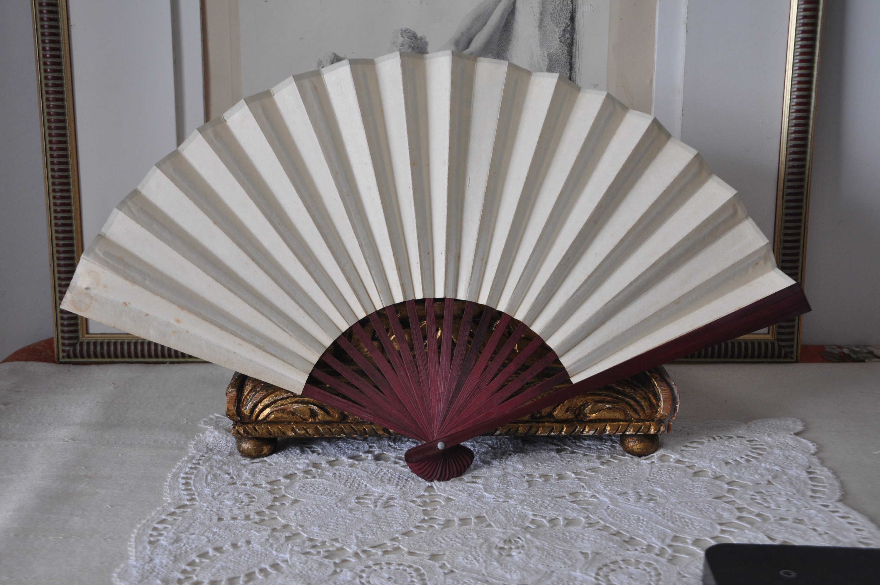 Vintage Japanese Hand Fan Asian Light Blue Ladies Hand Fan - Etsy