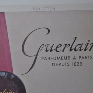 Guerlain French Advertising Poster, Perfume Vintage, Vintage Perfume ...