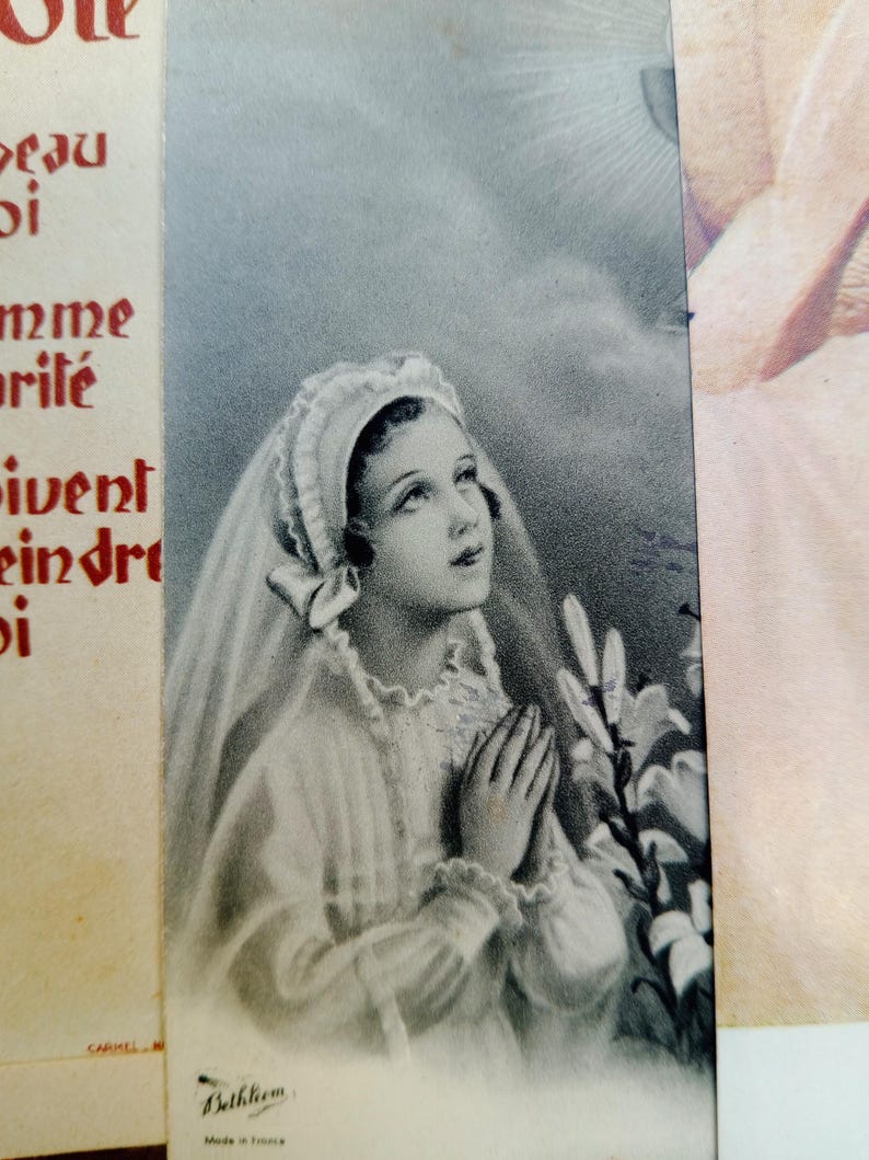 Vintage French Prayer Cards - Catholic Devotional Collection 1940s-60s ...