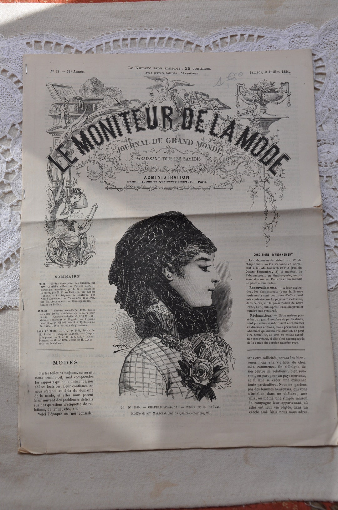 Antique French 1800s Magazine so Many Illustrations Pictures - Etsy