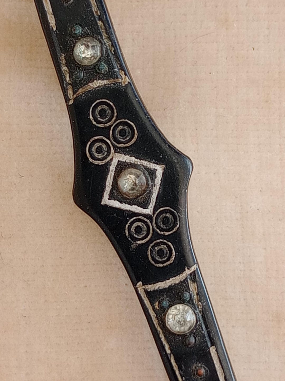 Antique Victorian French Bar Pin, 1880s Black Mourning Brooch ...