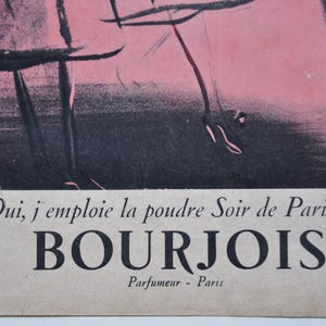 Soir De Paris French Advertising Poster, 1950 Mid-century Poster ...