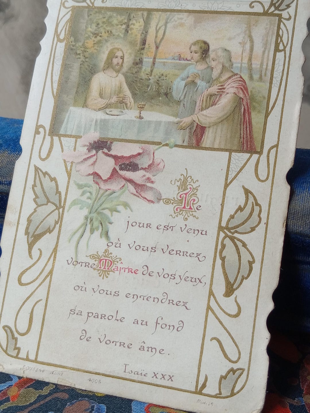 Antique French Prayer Card, Devotional, Holy Religious Cards, Missel ...