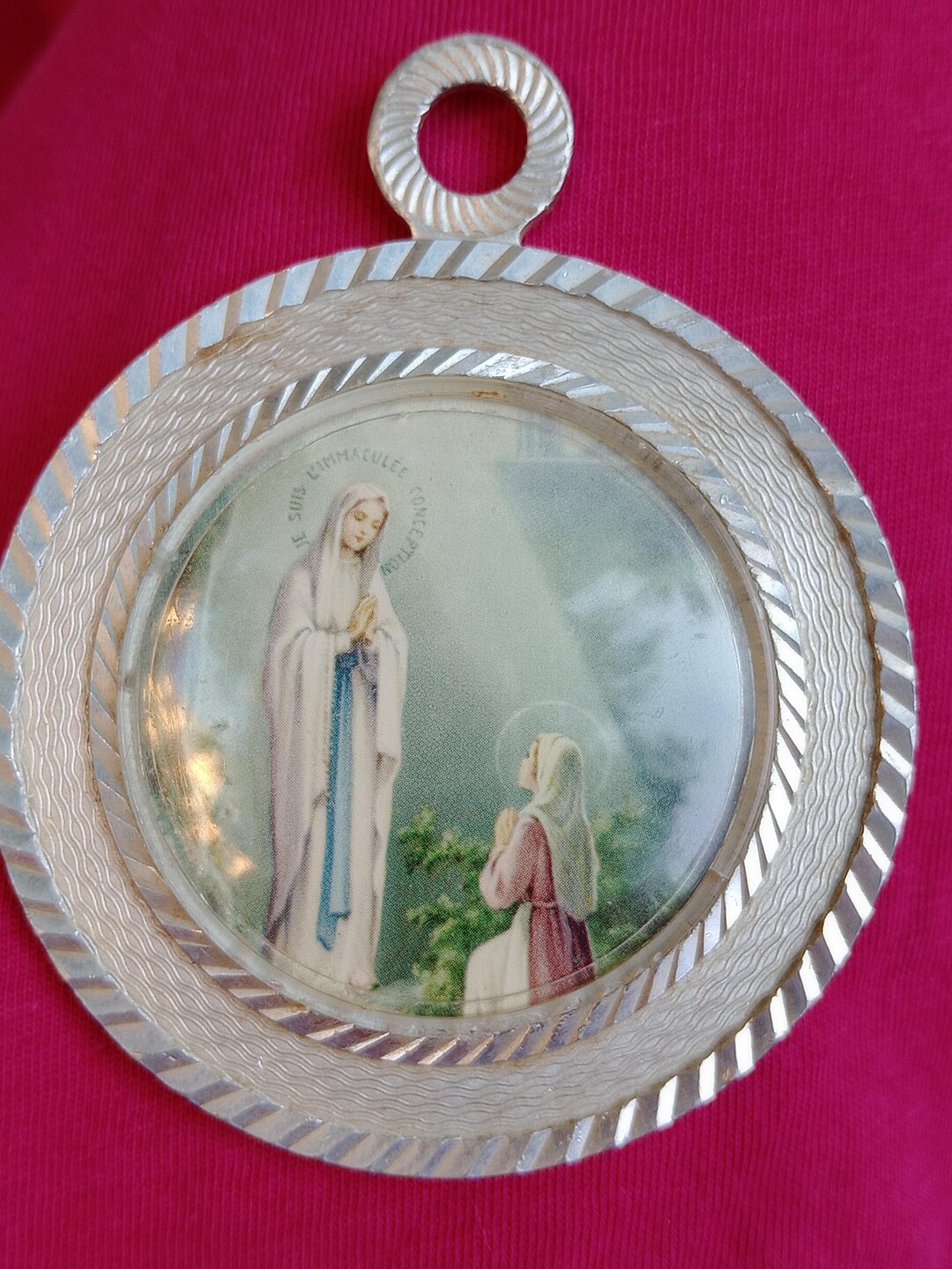 Antique Italian Virgin Mary Icon, Religious Shrine, Devotional, Gold ...