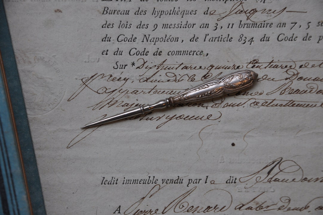 Antique French Awl Sewing or Junk Journal Tool Mini Art - Etsy
