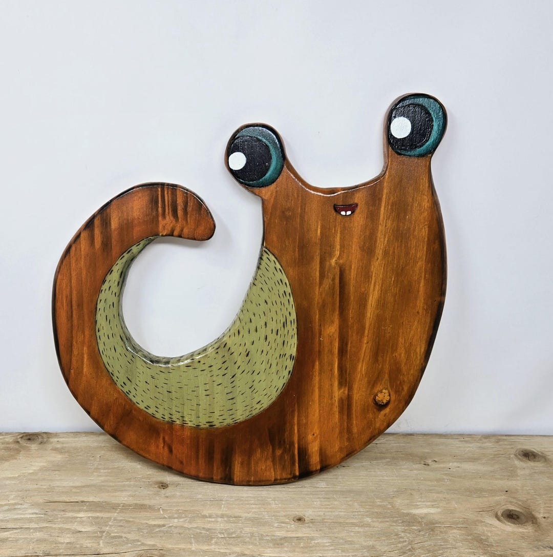 Giant Wall Slug Wood Art Decor - Etsy