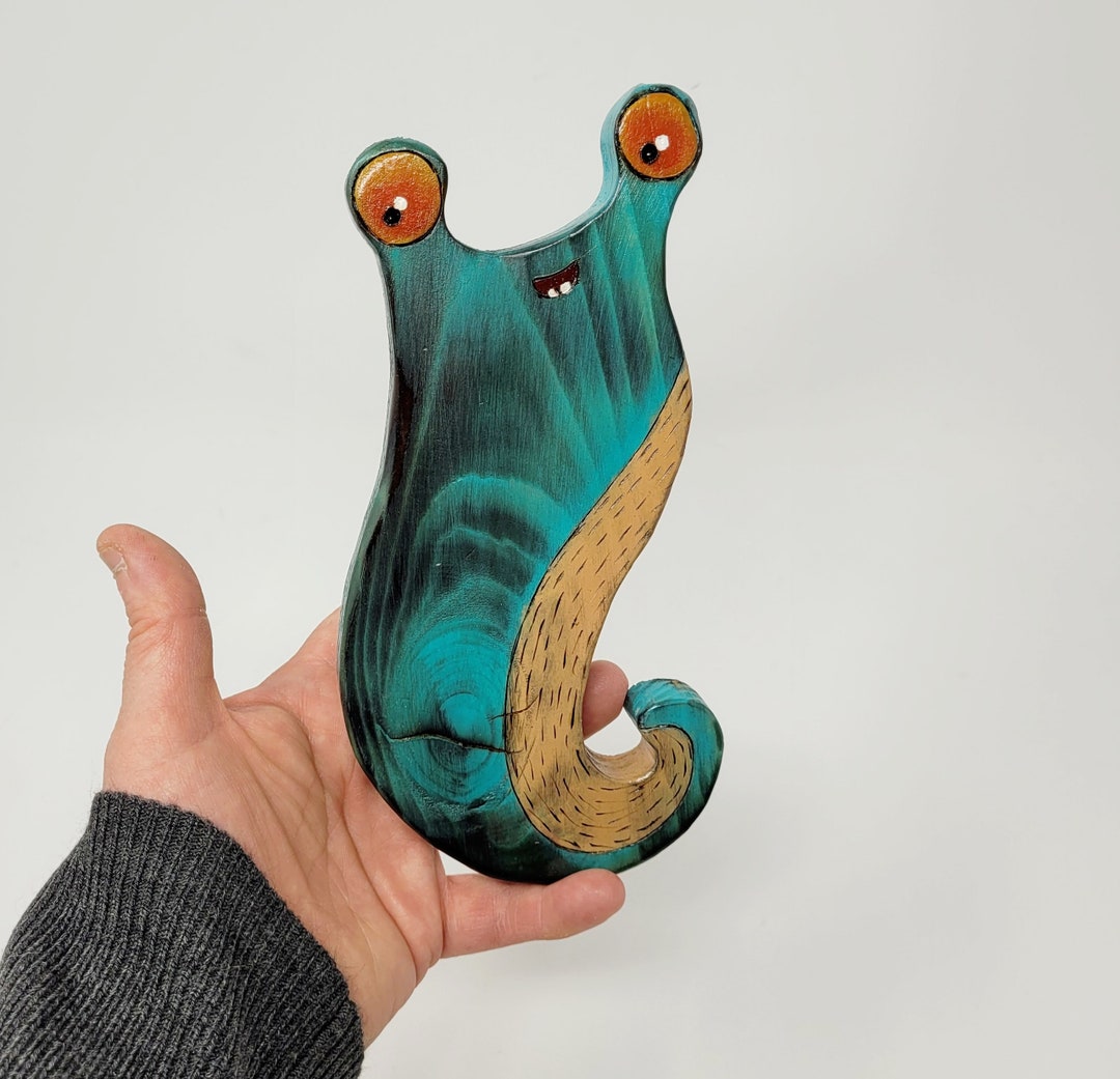 Wall Slug Wood Art Decor - Etsy