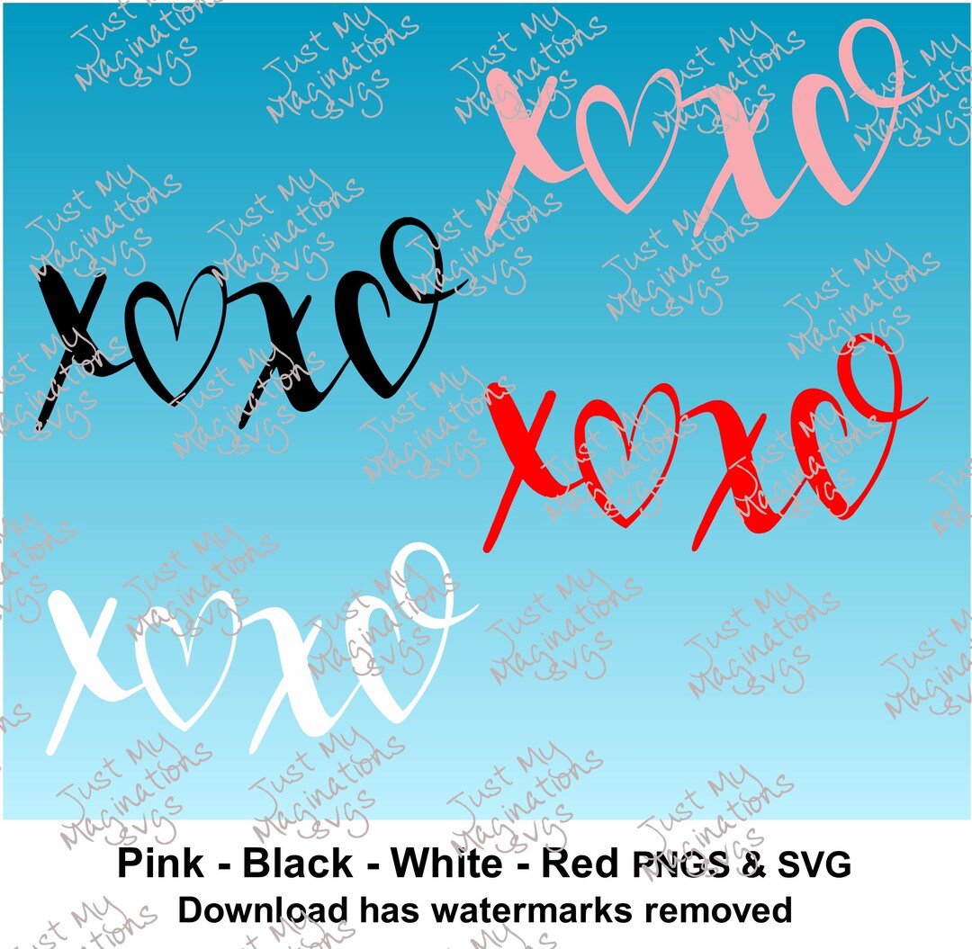 Digital XOXO PNG and SVG Files. Valentine - Etsy