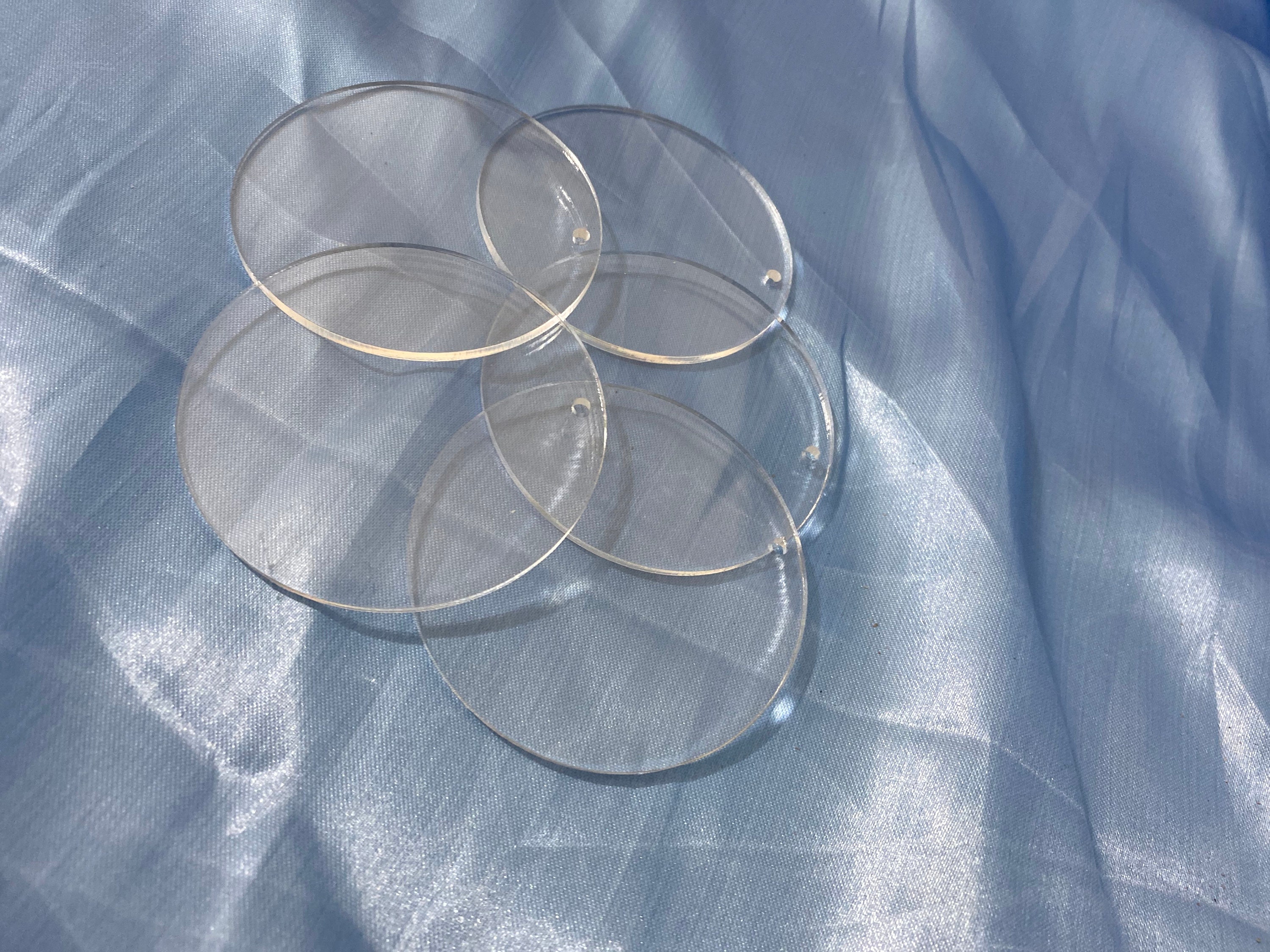 Acrylic Round Blank 4 Inches Set Of 5 Custom Options Etsy