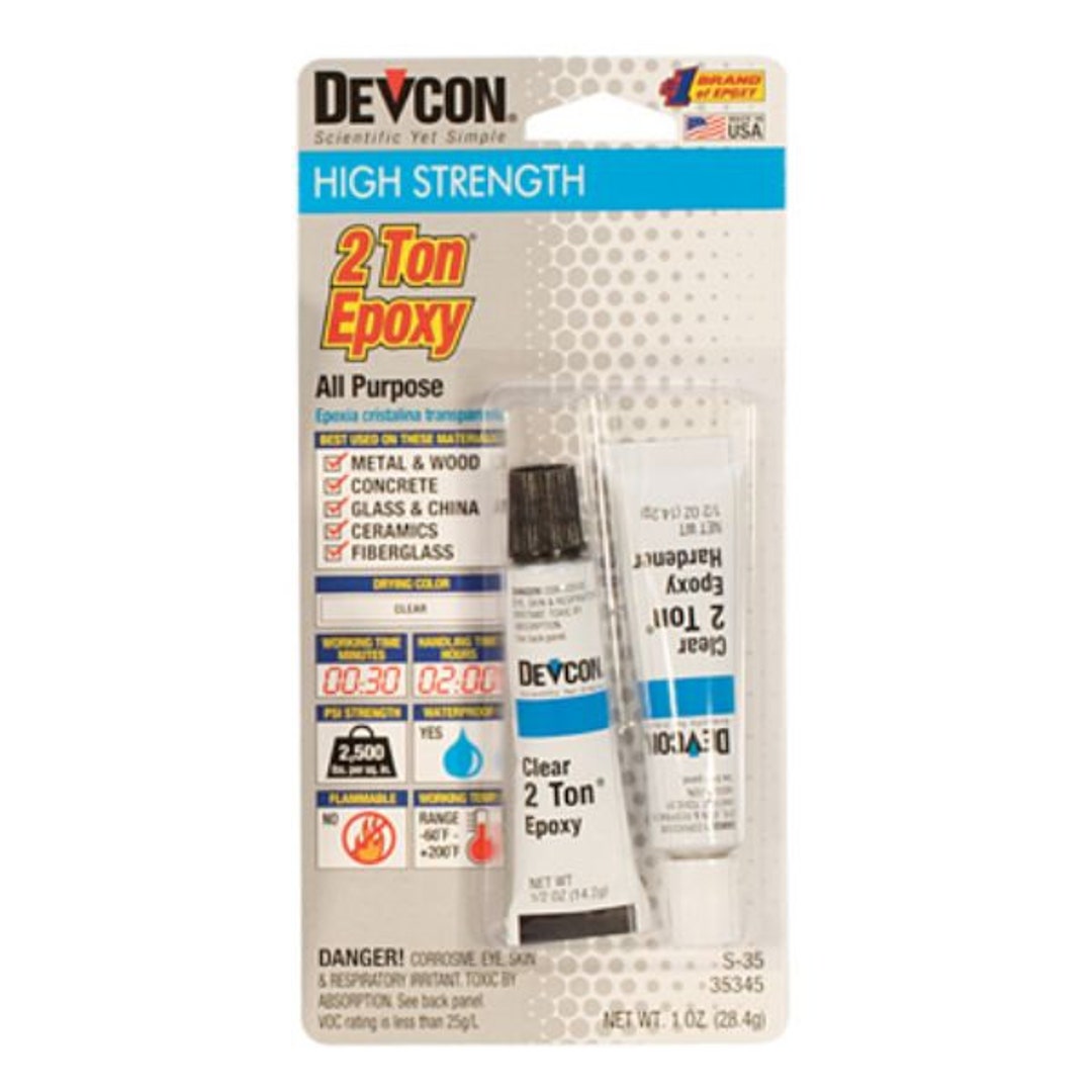Devcon Epoxy, 2 Ton Epoxy, 1/2 Ounce Tubes, 2 Tubes GLU-735.00 - Etsy