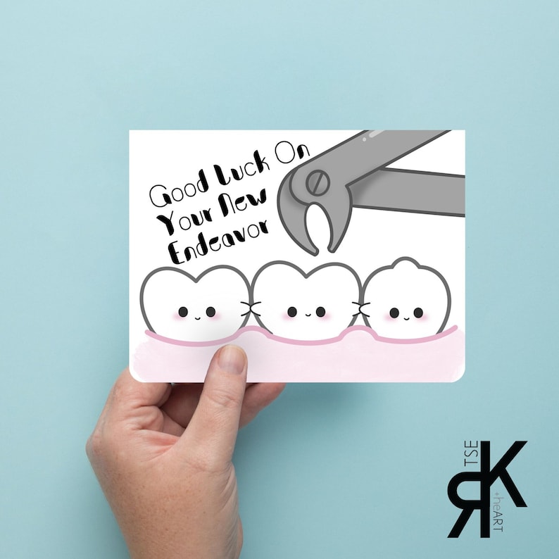 Good Luck on Your New Endeavor Pop up Dental Card Goodbye - Etsy