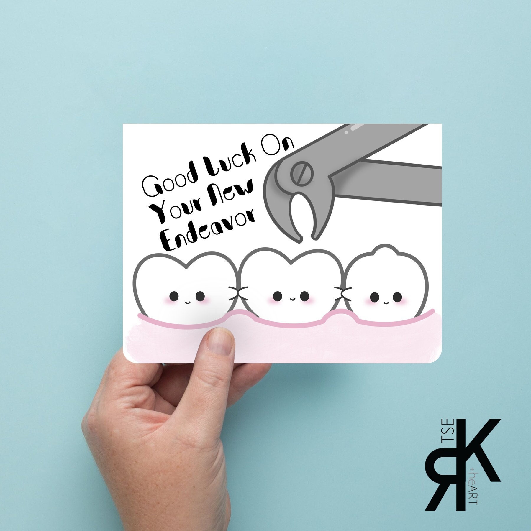 Good Luck on Your New Endeavor Pop up Dental Card Goodbye - Etsy