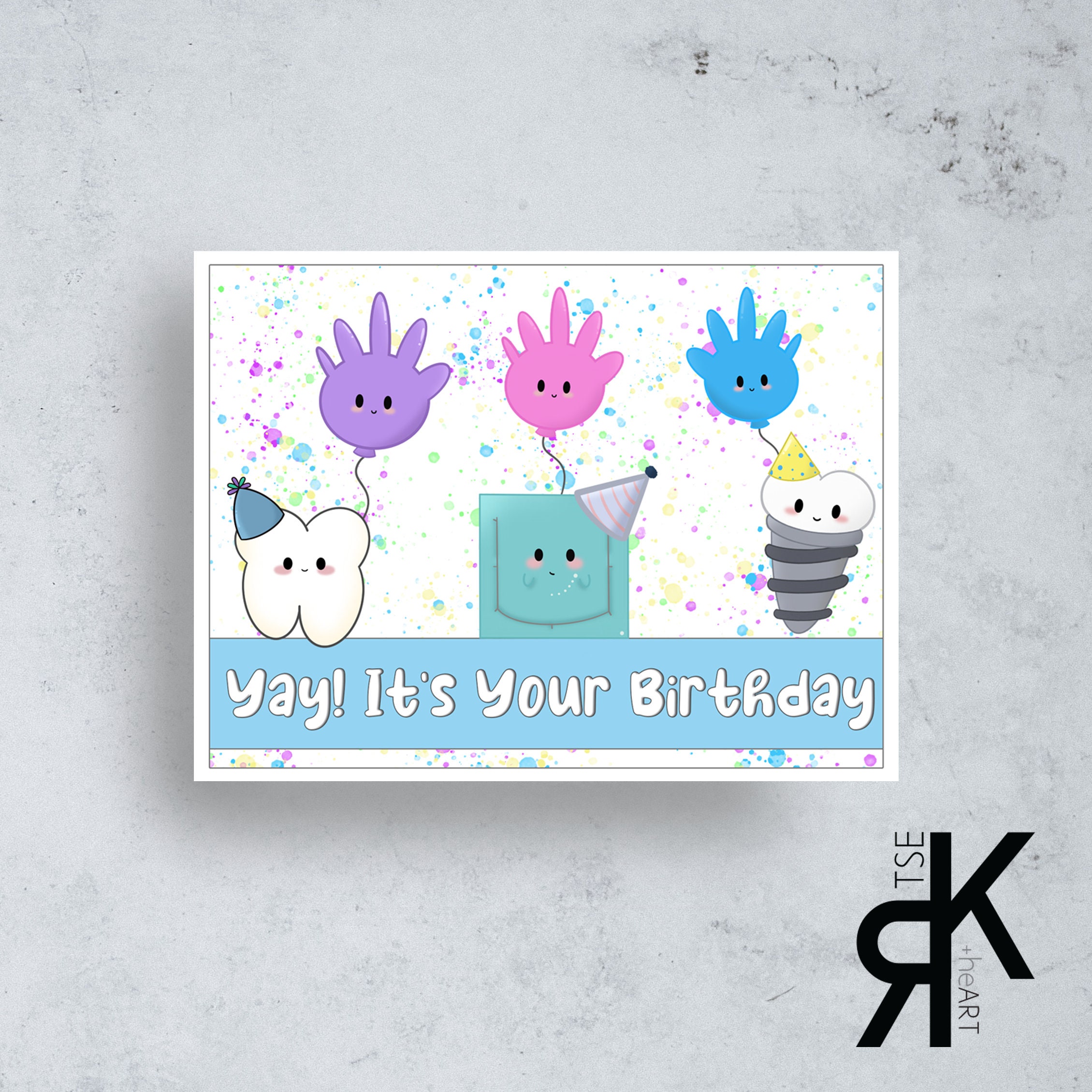 Funny Dental Birthday Card Birthday Card Cute Greeting Card - Etsy