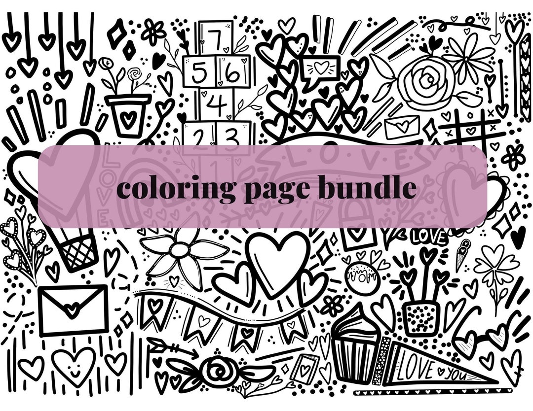 Hand Lettered Coloring Poster, Giant Coloring Poster, Fun Kids ...