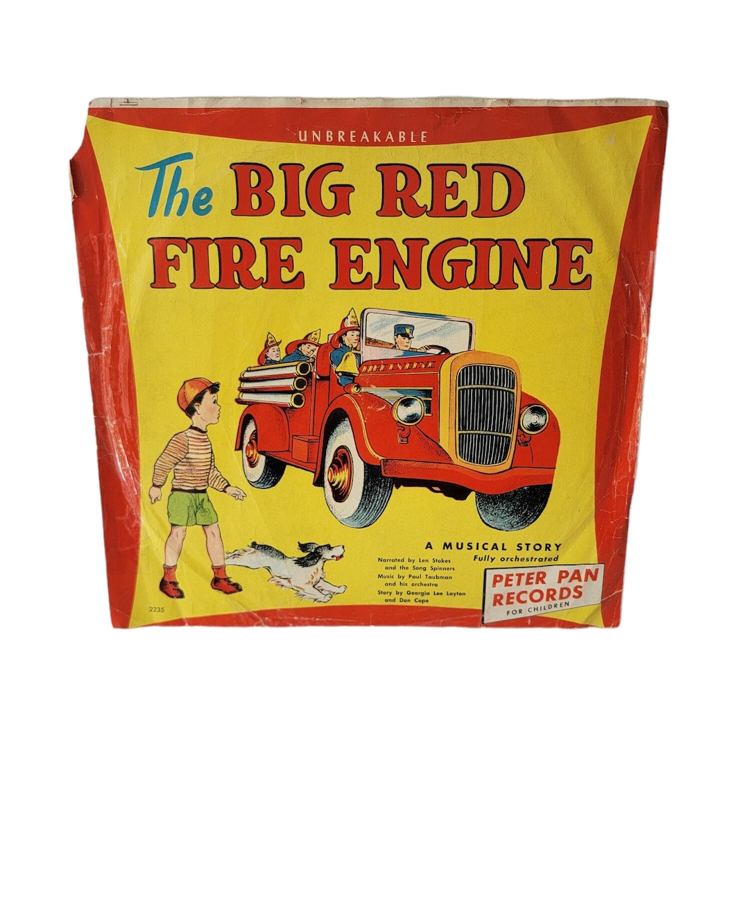 1950 the Big Red Fire Engine A Musical Story Fully Orchestrated Peter ...