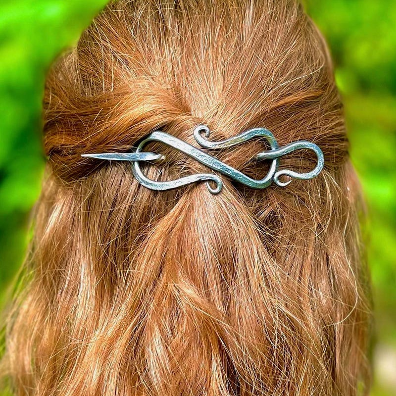 Silver Hair Pin Medieval - Etsy