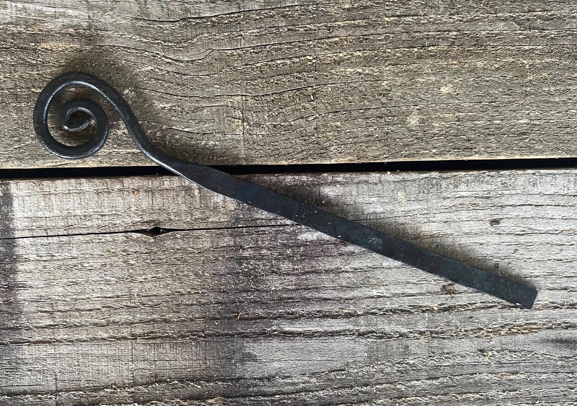 Hand-forged Steel Bookmark - Spiral - Etsy