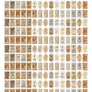 45 Printable Miniature Potion Labels, Halloween Dollhouse Apothecary ...