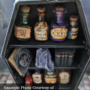 45 Printable Miniature Potion Labels, Halloween Dollhouse Apothecary ...
