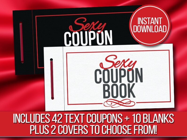 Printable Sexy Coupon Book Naughty Sex Coupons Erotic Etsy