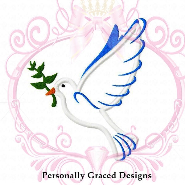 Embroidery Design Dove - Etsy