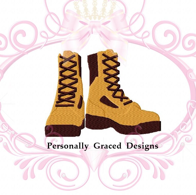 Instant Download Military Combat Boots Filled Stitch | Etsy