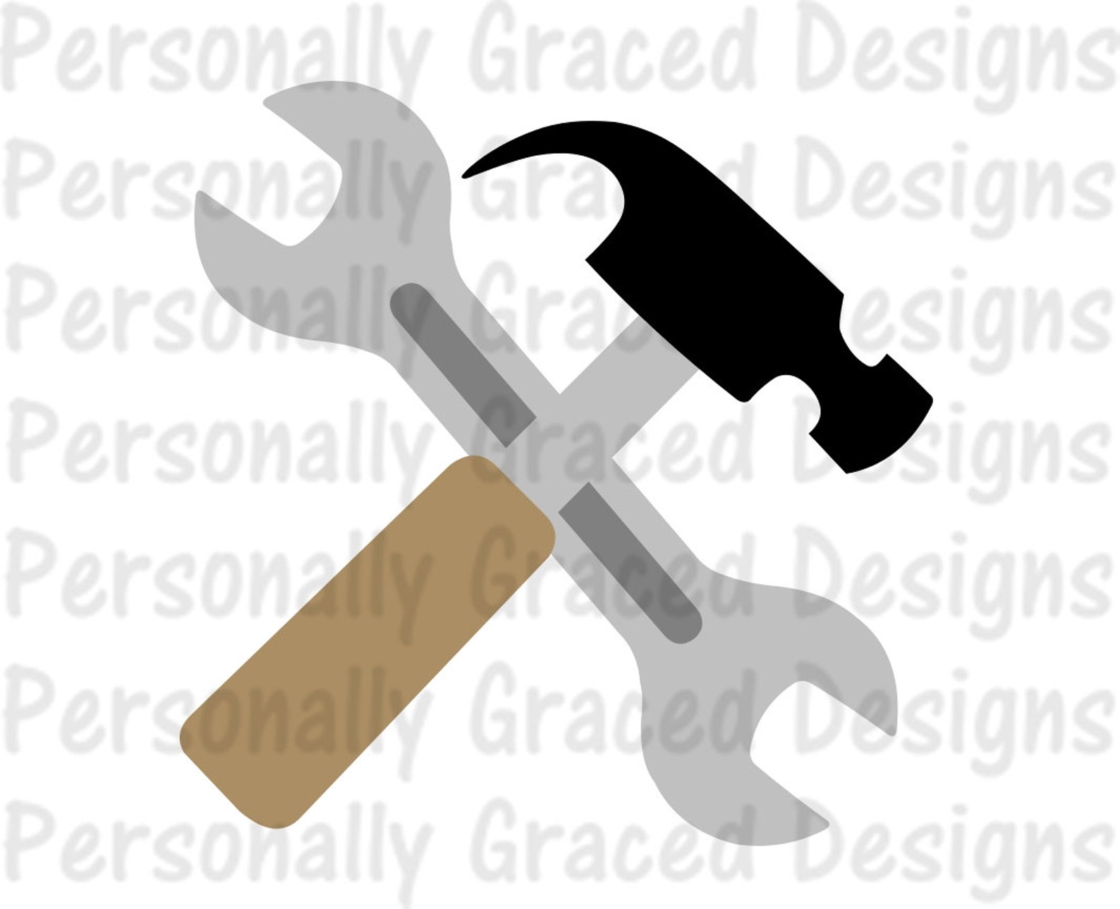 SVG, DXF, EPS Cut File Hammer Svg, Wrench Svg, Tools Svg, Construction ...