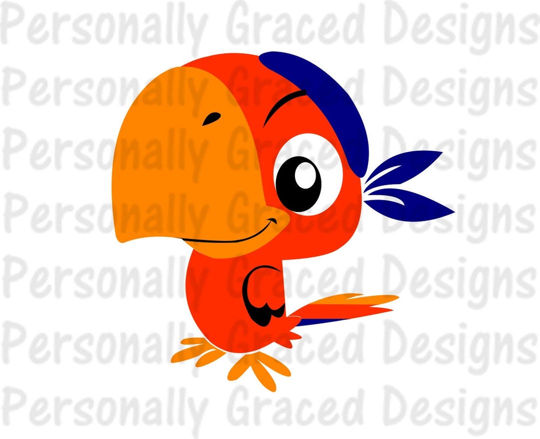 SVG, DXF, EPS Cut File Pirate Parrot Svg, Silhouette Cut File, Cameo ...