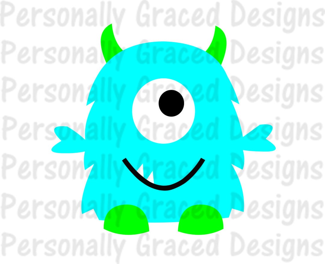 SVG, DXF, EPS Cut File Silly Monster Svg, Silhouette Cut File, Cameo ...