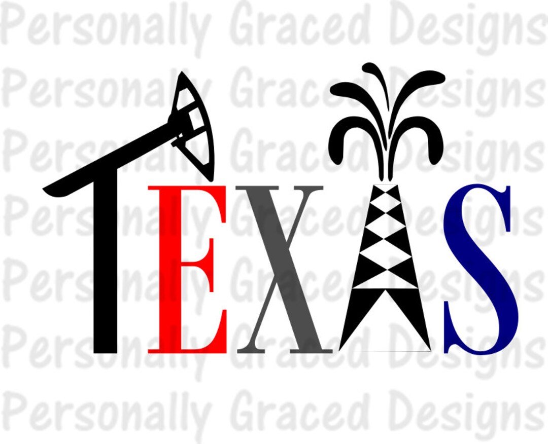 SVG DXF EPS Cut File Texas Oil Rig Oil Svg Texas Svg - Etsy