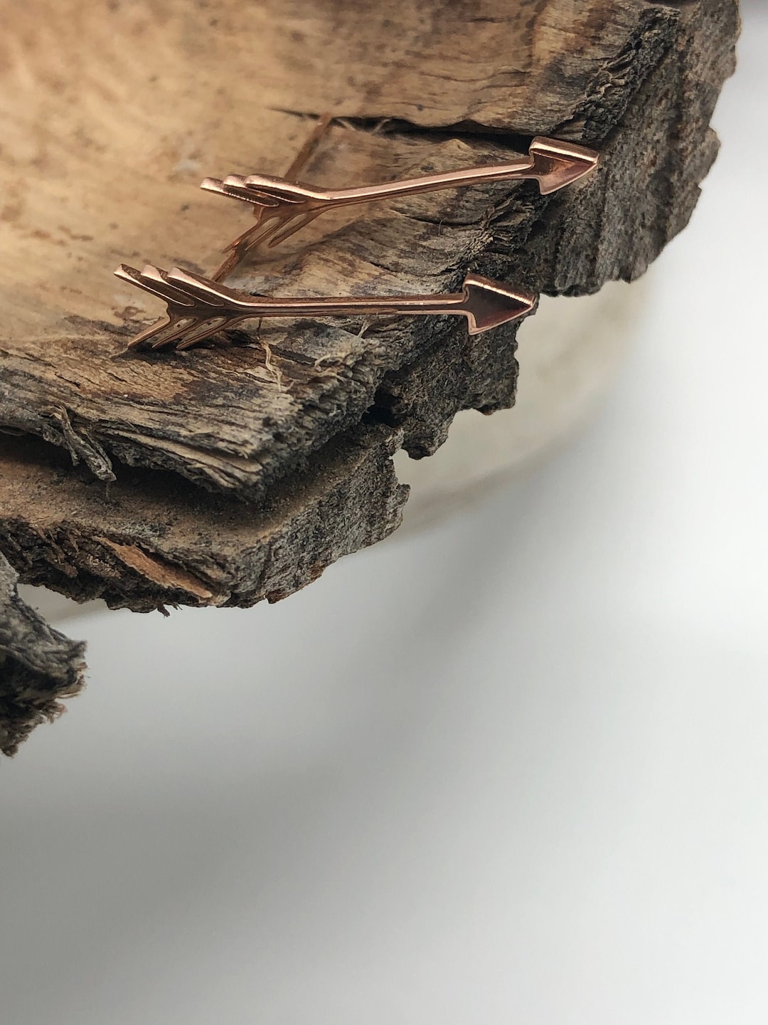 Rose Gold Arrow Studs, Dainty Arrow Earrings, Cute Arrow Earrings, Rose ...