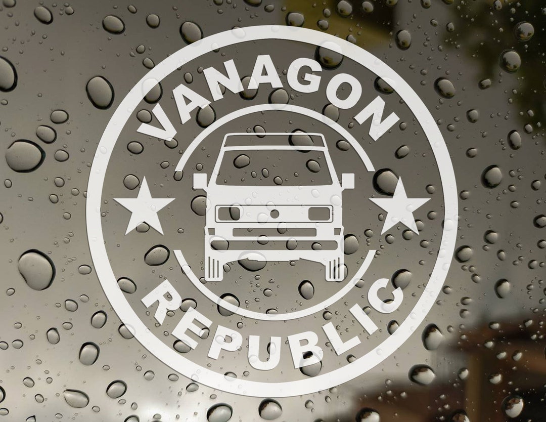 Vanagon Republic Vinyl Decal - Etsy
