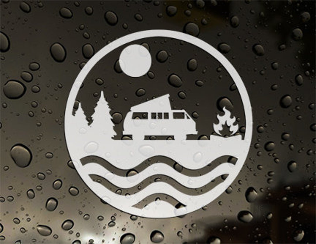VW Vanagon "camp Anywhere" Vinyl Decal - Etsy
