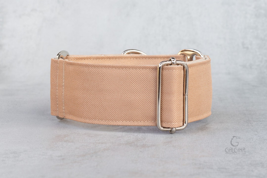 Martingale Dog Collar, Light Brown Water Repellent Sighthound Collar, 1 ...