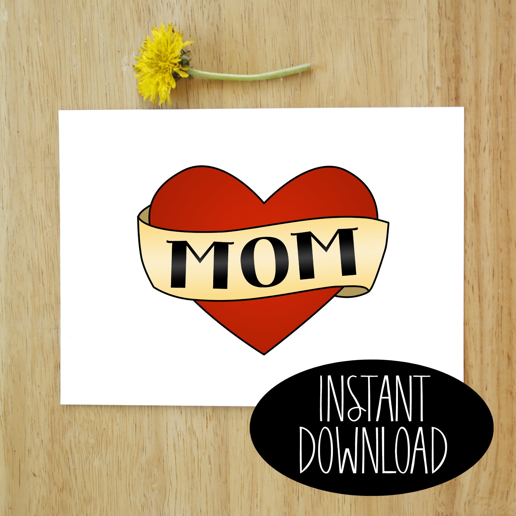 Mom Tattoo Printable - Etsy